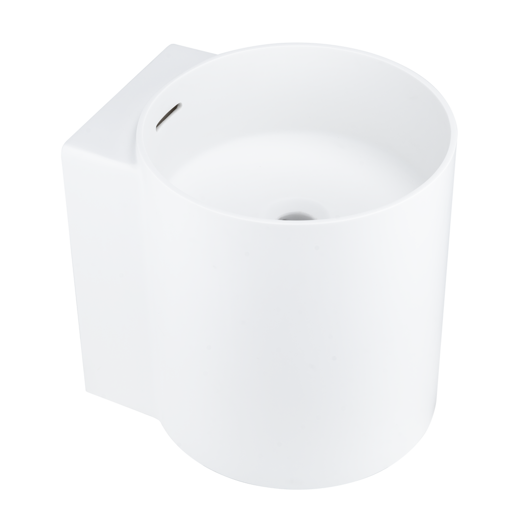 Esme Mini Wall-Hung Basin - Cylinder (Overflow) - ABI Interiors UK