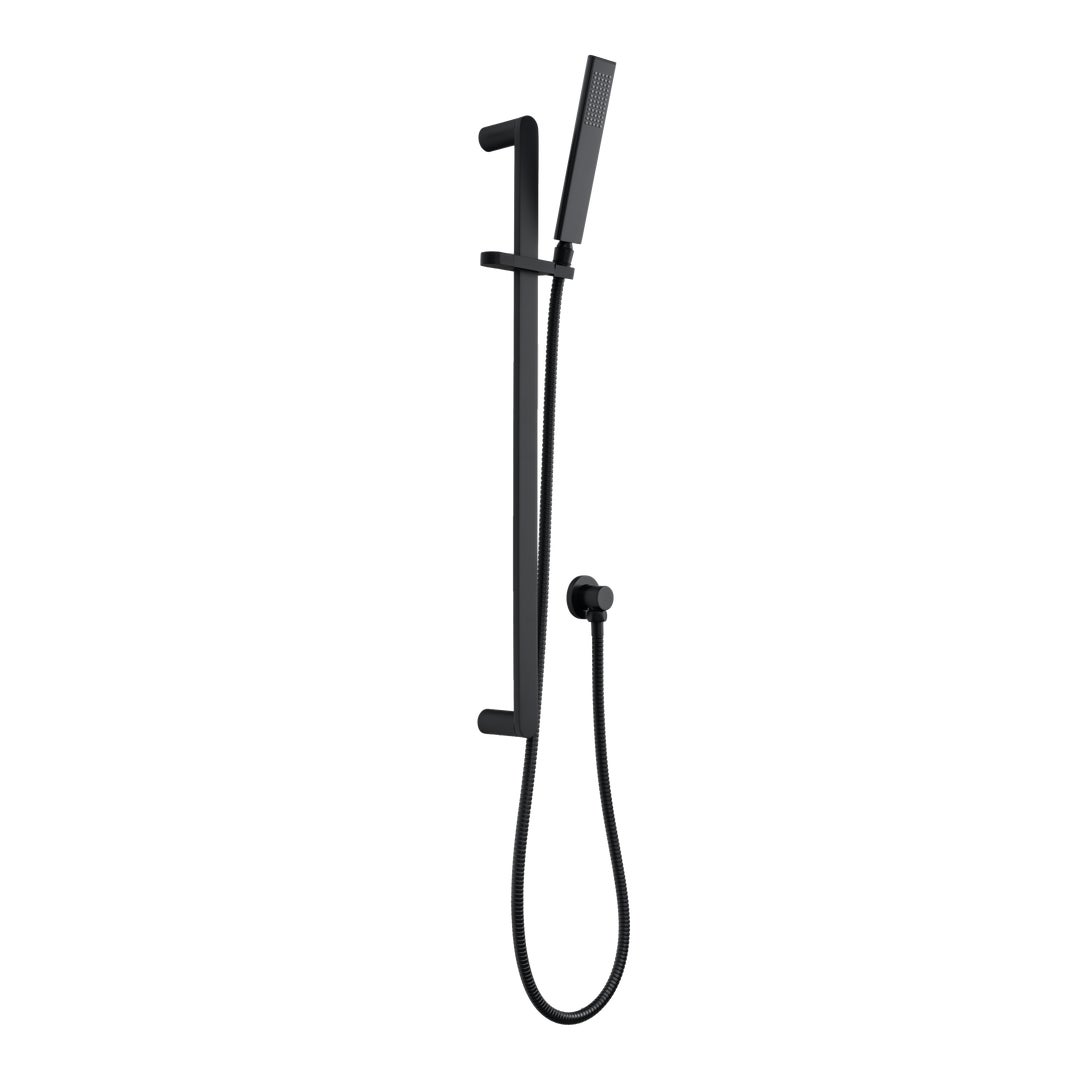 Milani Hand Shower Rail Set - Matte Black - ABI Interiors UK