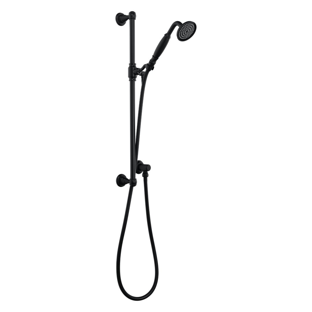Kingsley Hand Shower Rail Set - Matte Black - ABI Interiors UK