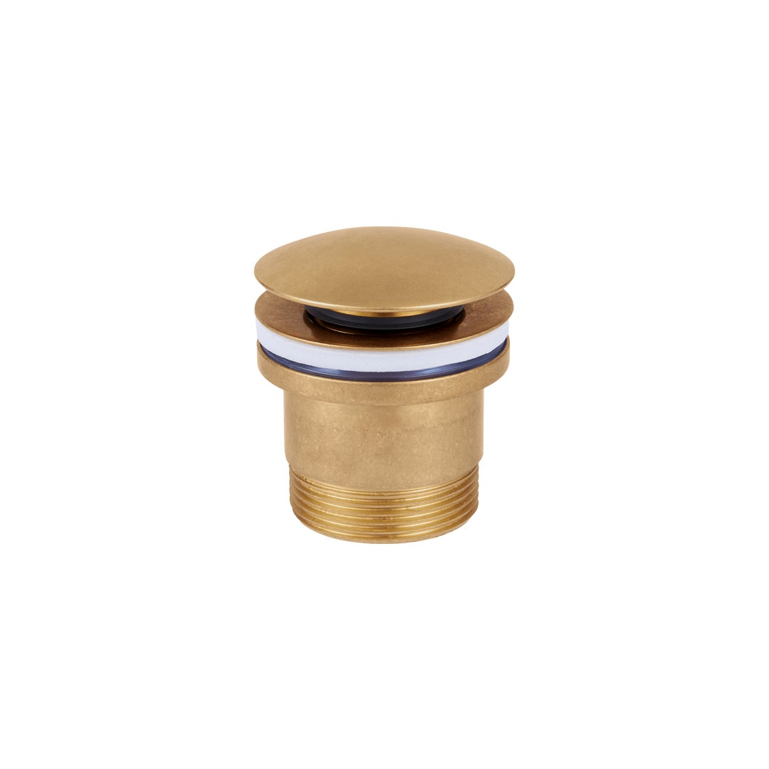 Avi Free-Flowing Basin Waste - Tumbled Aged Brass - ABI Interiors UK