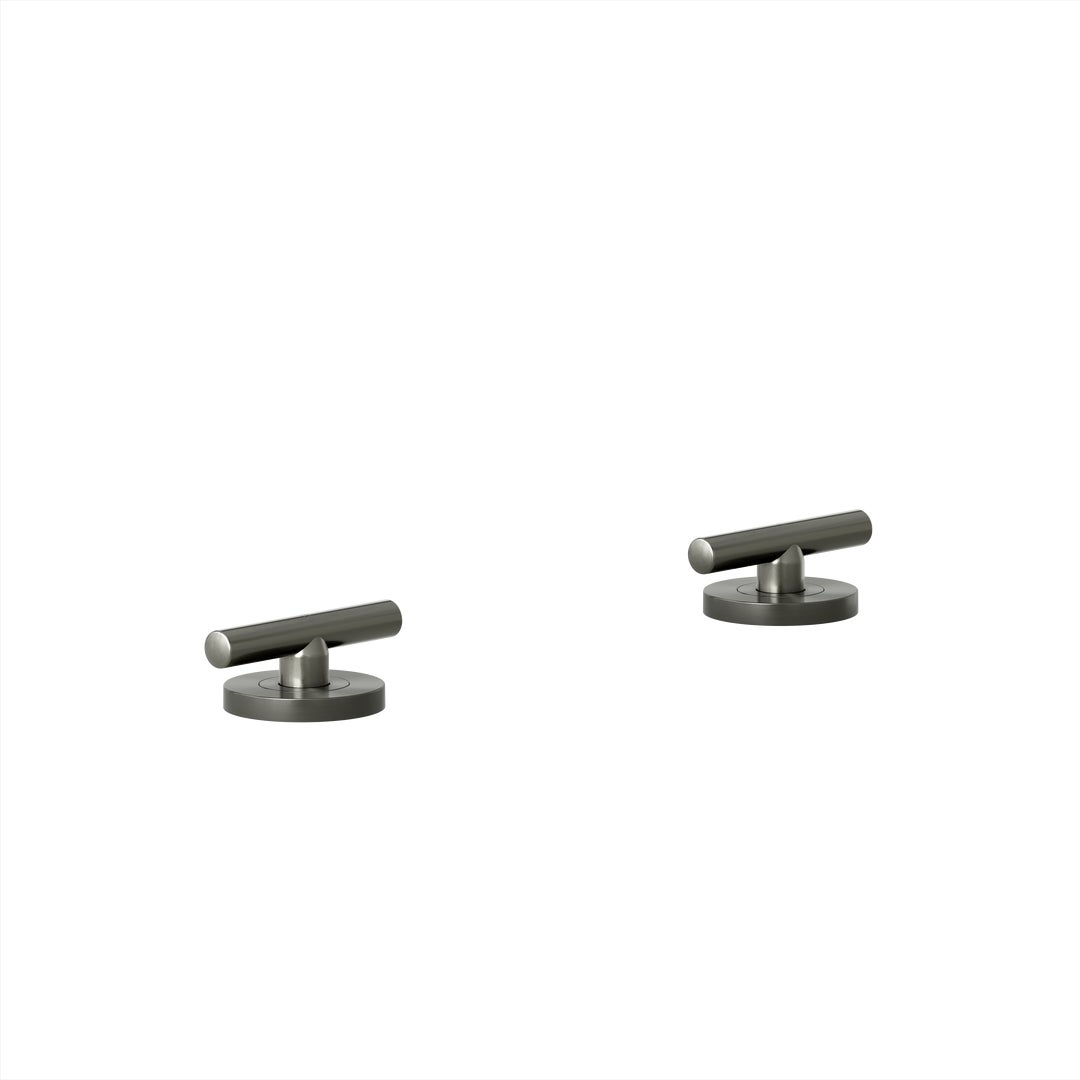 Barre Assembly Bench-Mounted Taps - Brushed Gunmetal - ABI Interiors UK
