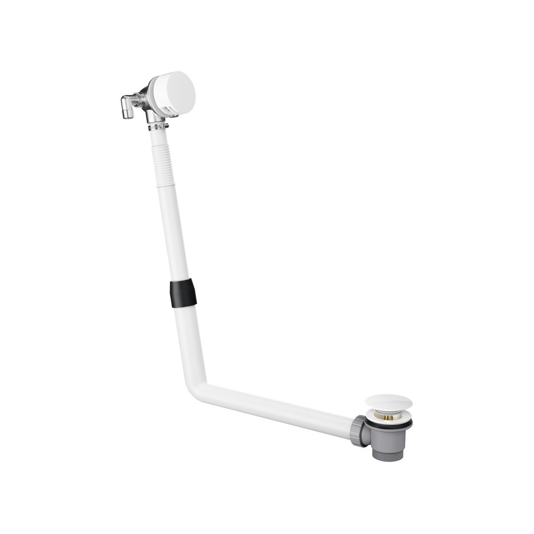 Bath Filler with Integrated Waste and Overflow - White - ABI Interiors UK