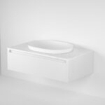 Kiva Semi Inset Basin - Matte White - ABI Interiors UK