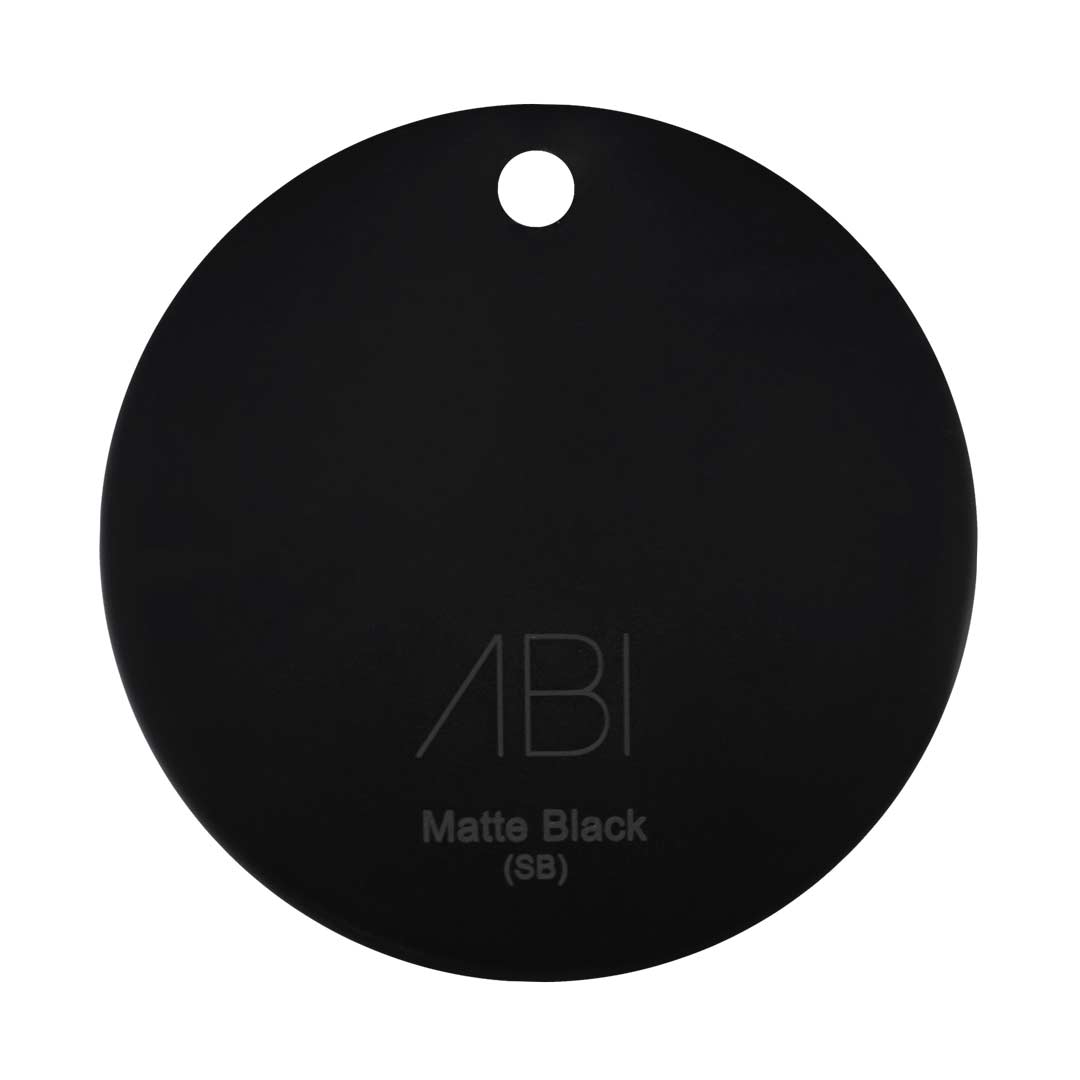 Colour Sample - Matte Black (AEA) - Solid Brass - ABI Interiors UK