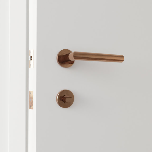Dion Privacy Snib lock - Brushed Copper - ABI Interiors UK