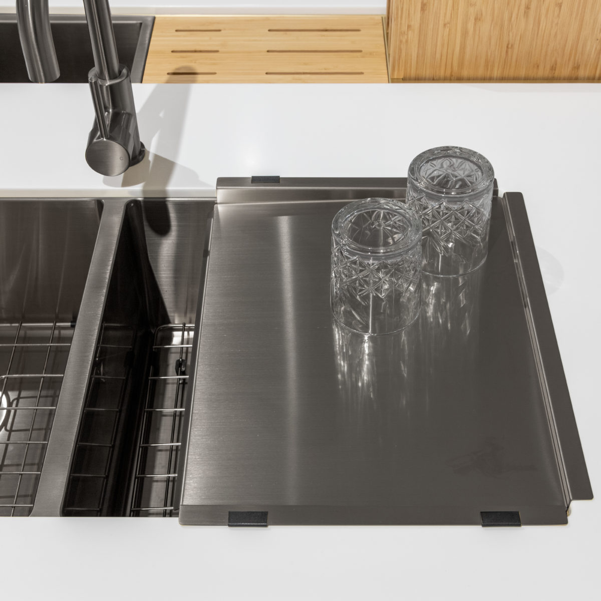 Benchtop Draining Tray – Brushed Gunmetal – Essential Series - ABI ...