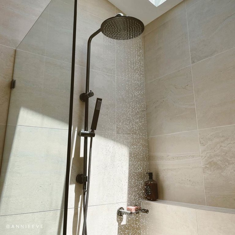 Finley Shower Rail Set - Brushed Gunmetal - ABI Interiors UK