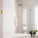 Finley - Shower Rail Set - Brushed Brass - ABI Interiors UK