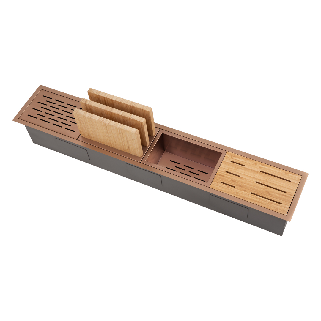 Colander Insert - Entertainer Series - Brushed Copper - ABI Interiors UK