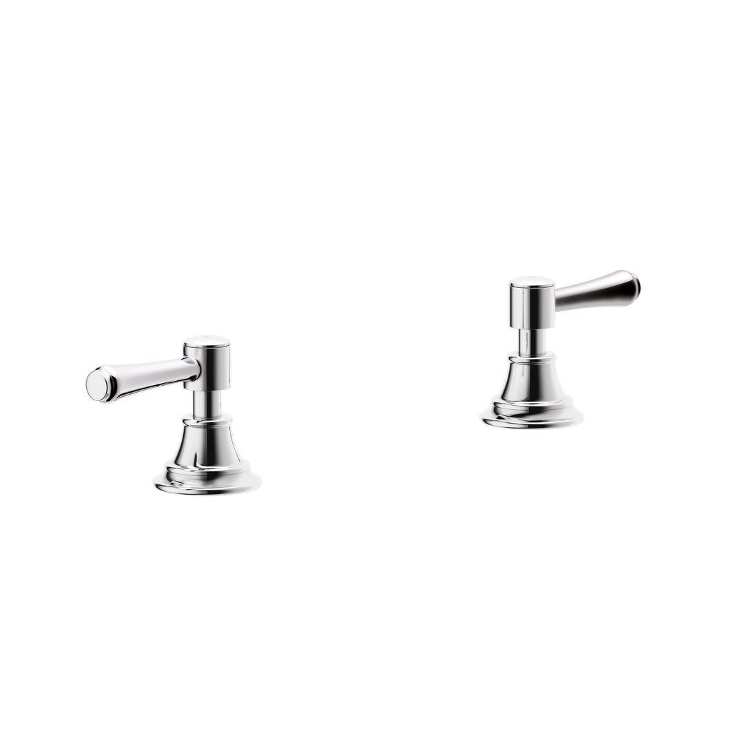 Kingsley Assembly Bench-Mounted Taps - Chrome - ABI Interiors UK