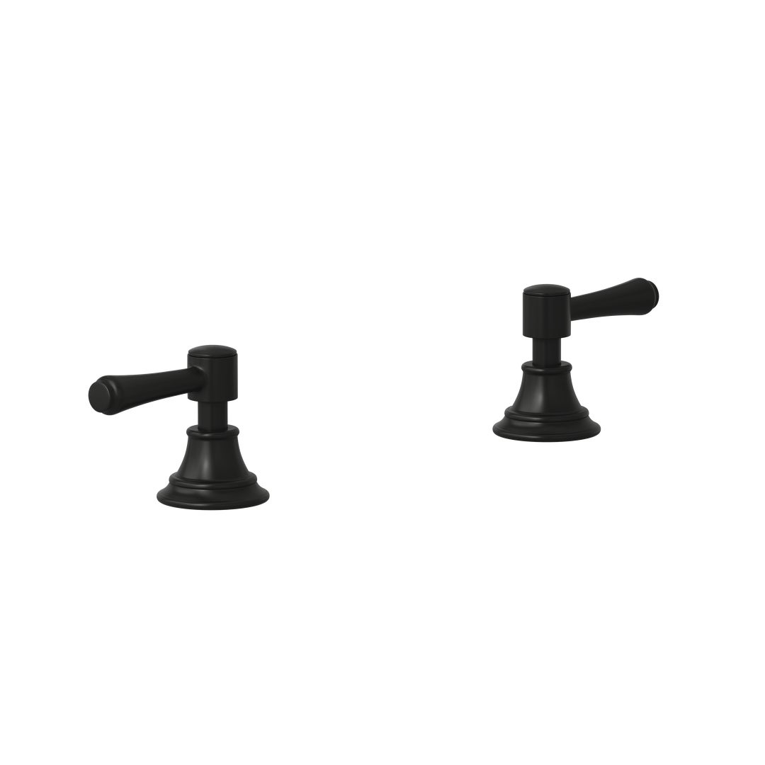 Kingsley Assembly Bench-Mounted Taps - Matte Black - ABI Interiors UK