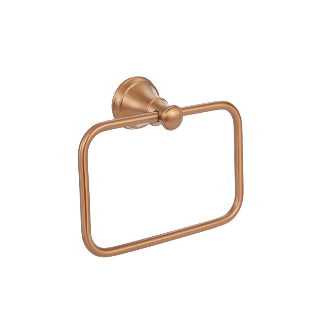 Kingsley Hand Towel Holder - Brushed Copper - ABI Interiors UK