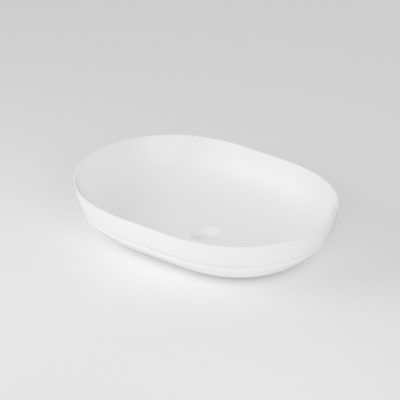 Kiva Semi Inset Basin - Matte White - ABI Interiors UK