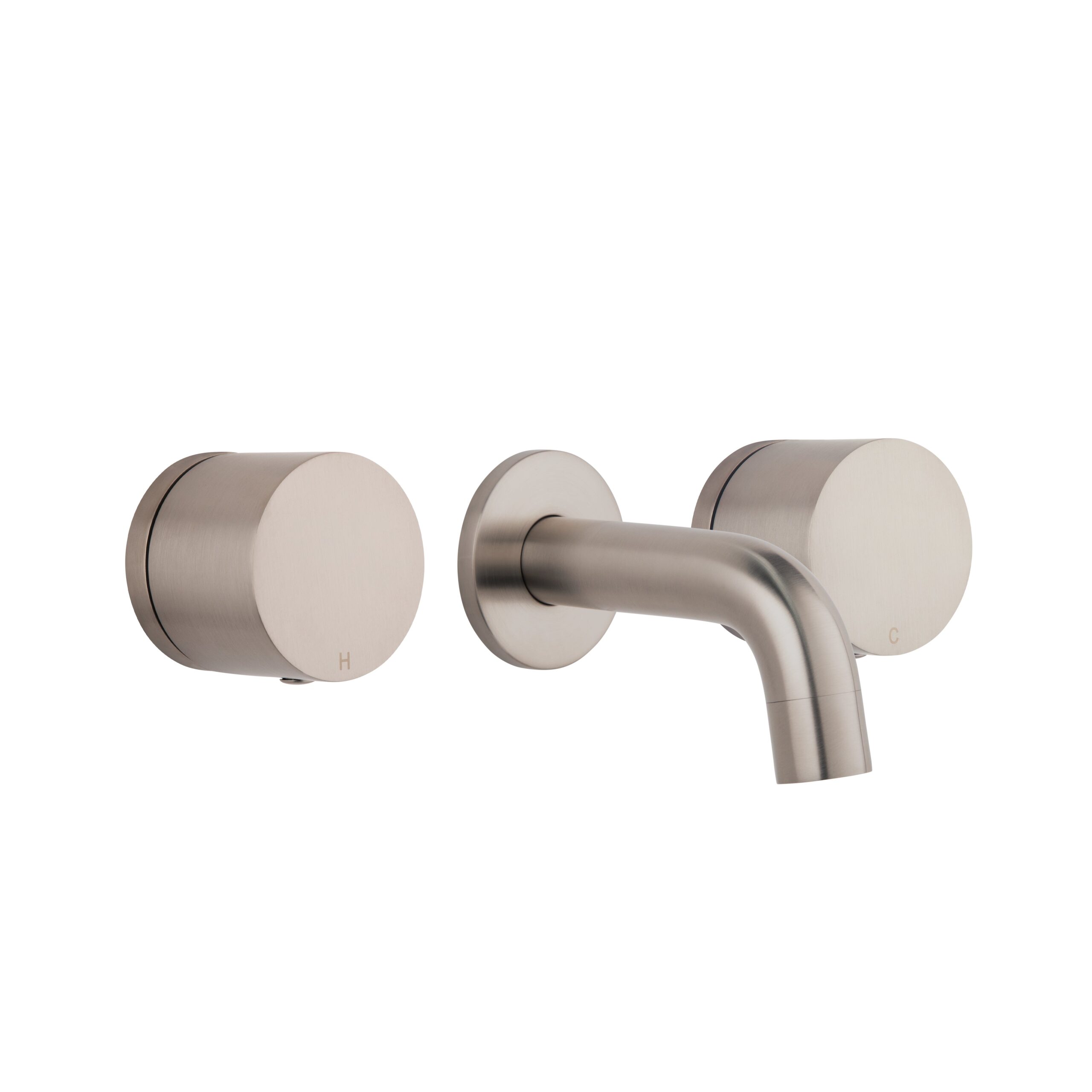 Milani Assembly Taps & Mini Spout Set - Brushed Nickel - ABI Interiors UK