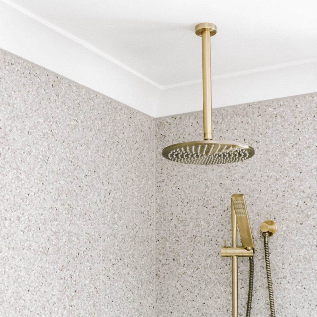 Shower Dropper Round 300mm - Brushed Brass - ABI Interiors UK