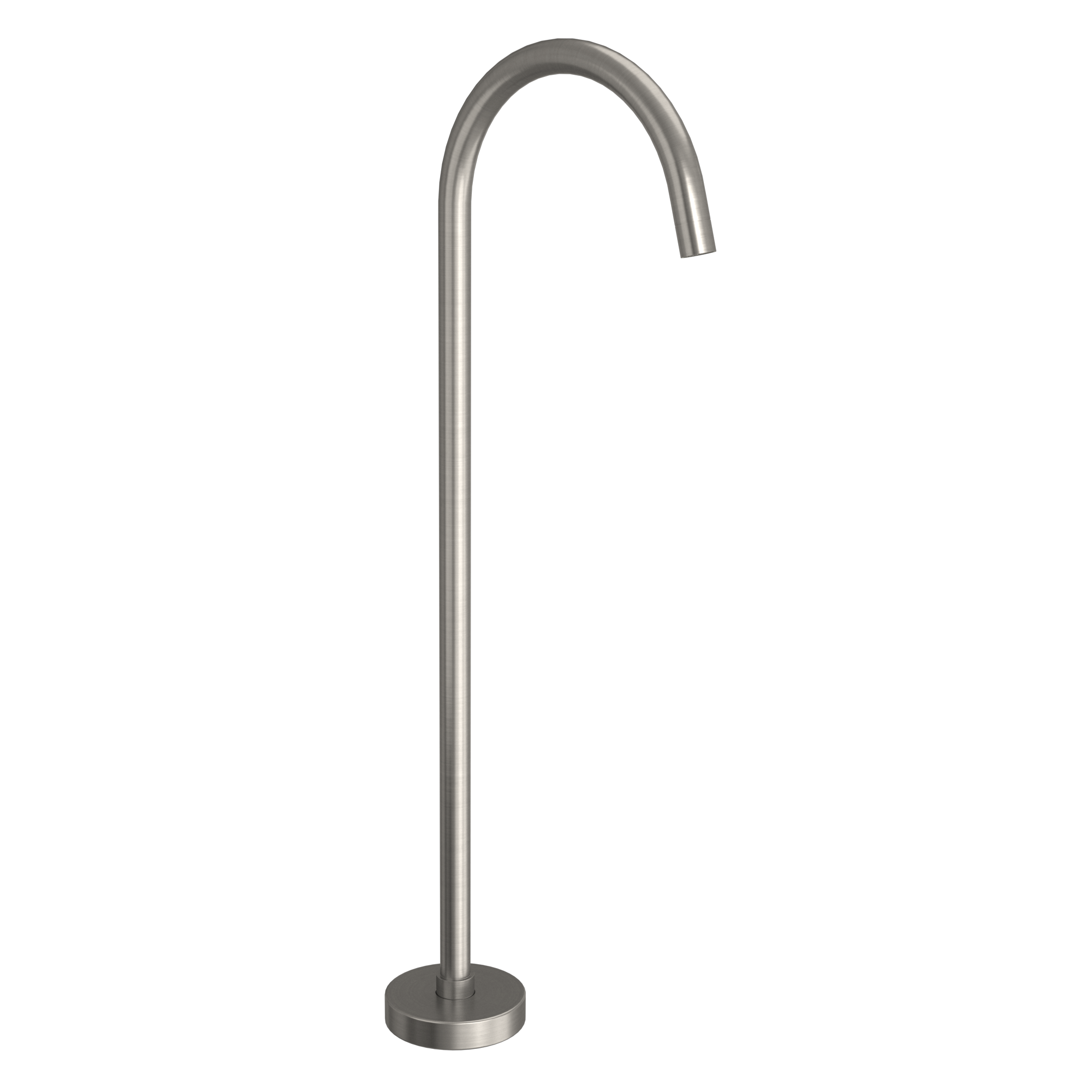 Floor Mounted Bath Filler - Brushed Nickel - ABI Interiors UK