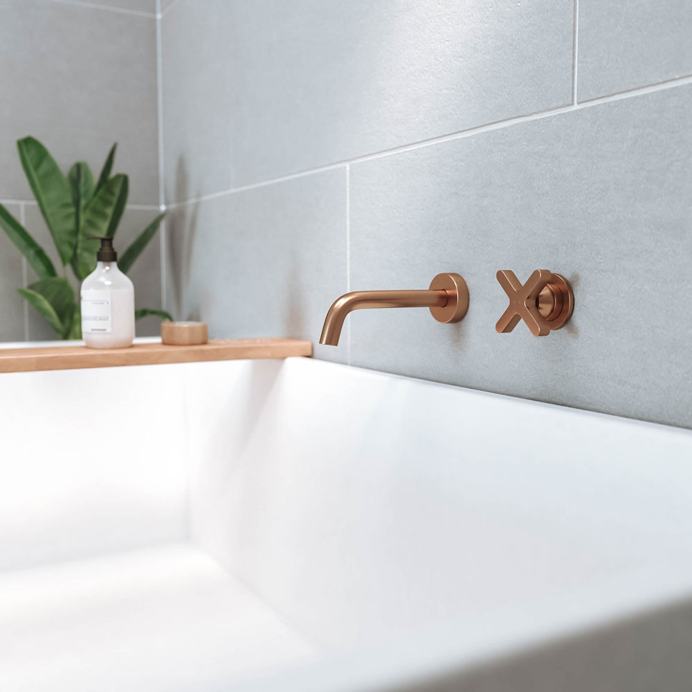 Cross - Progressive Single Mixer - Brushed Copper - ABI Interiors UK
