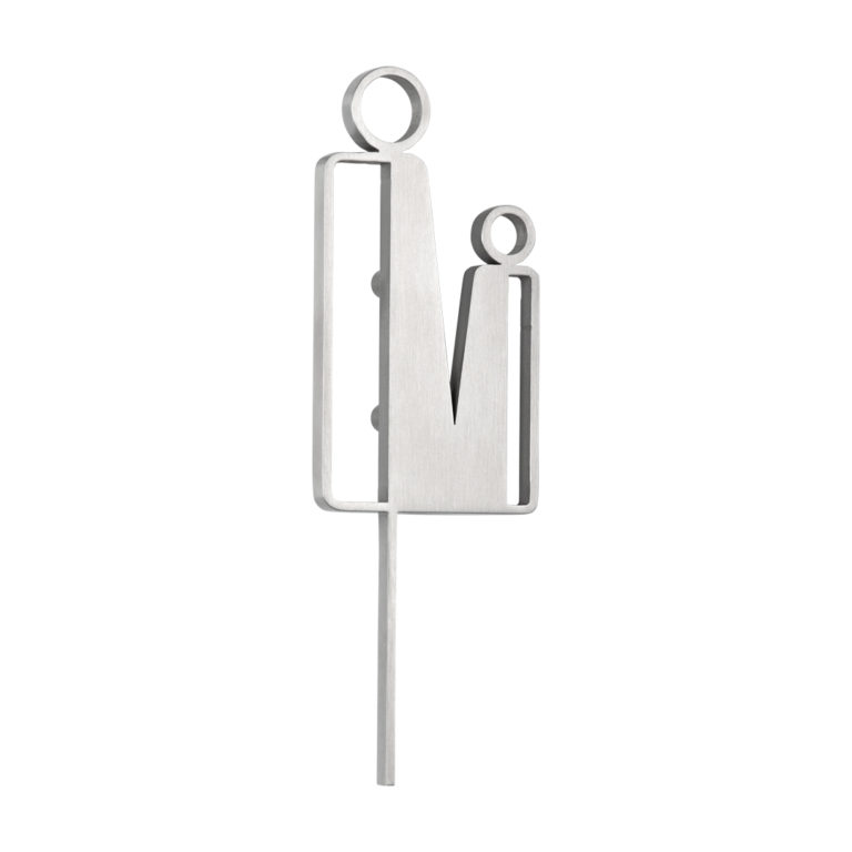 Accessible Restroom Sign - 120mm - Stainless Steel - ABI Interiors UK