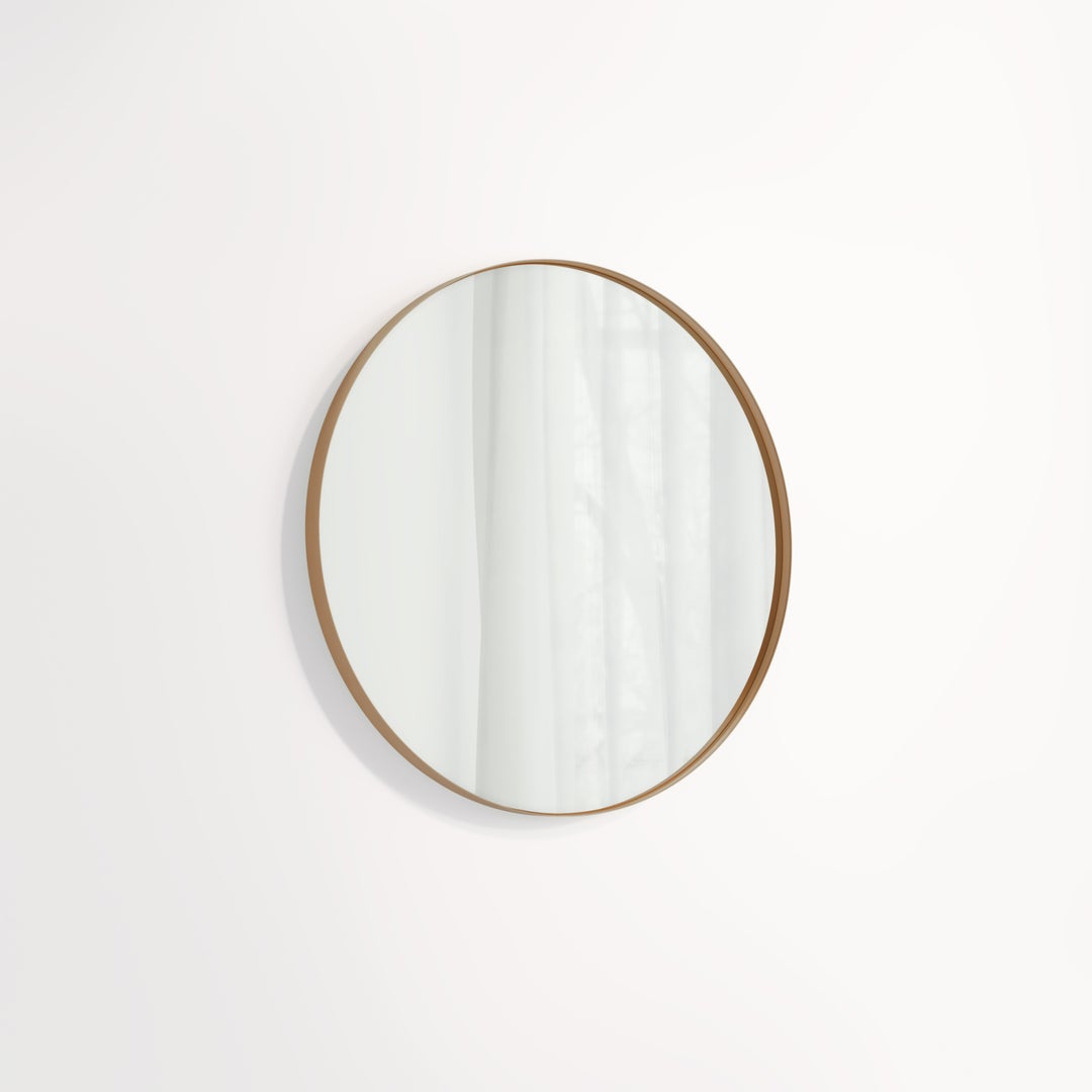 Round Mirror 600mm - Brushed Copper - ABI Interiors UK