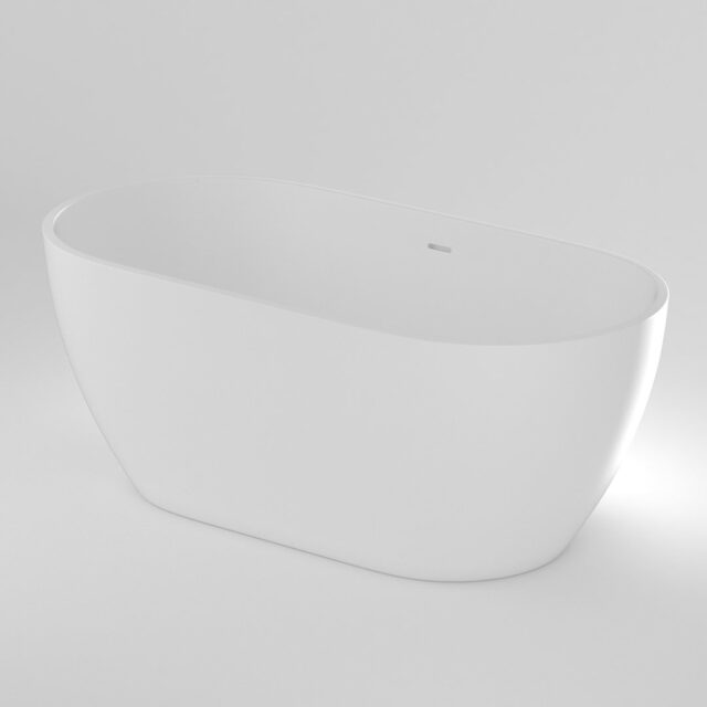 Scala Acrylic Freestanding Bath - 1650 Matte White - ABI Interiors UK