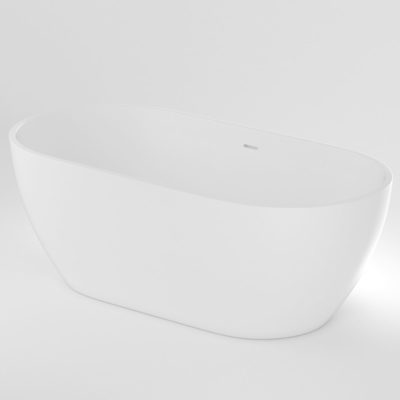 Scala Acrylic Freestanding Bath - 1510 Matte White - ABI Interiors UK