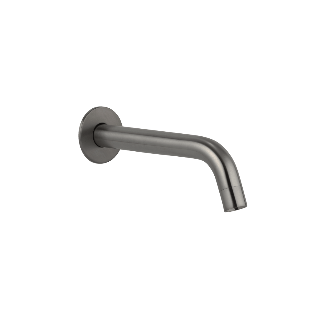 Elysian Minimal Mixer & Spout Set - Brushed Gunmetal - ABI Interiors UK