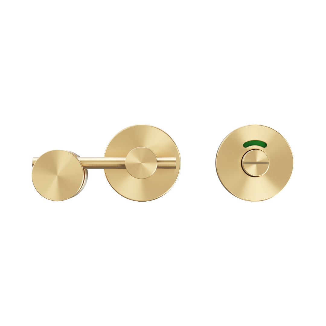 Toilet Lock Indicator - Brushed Brass - ABI Interiors UK