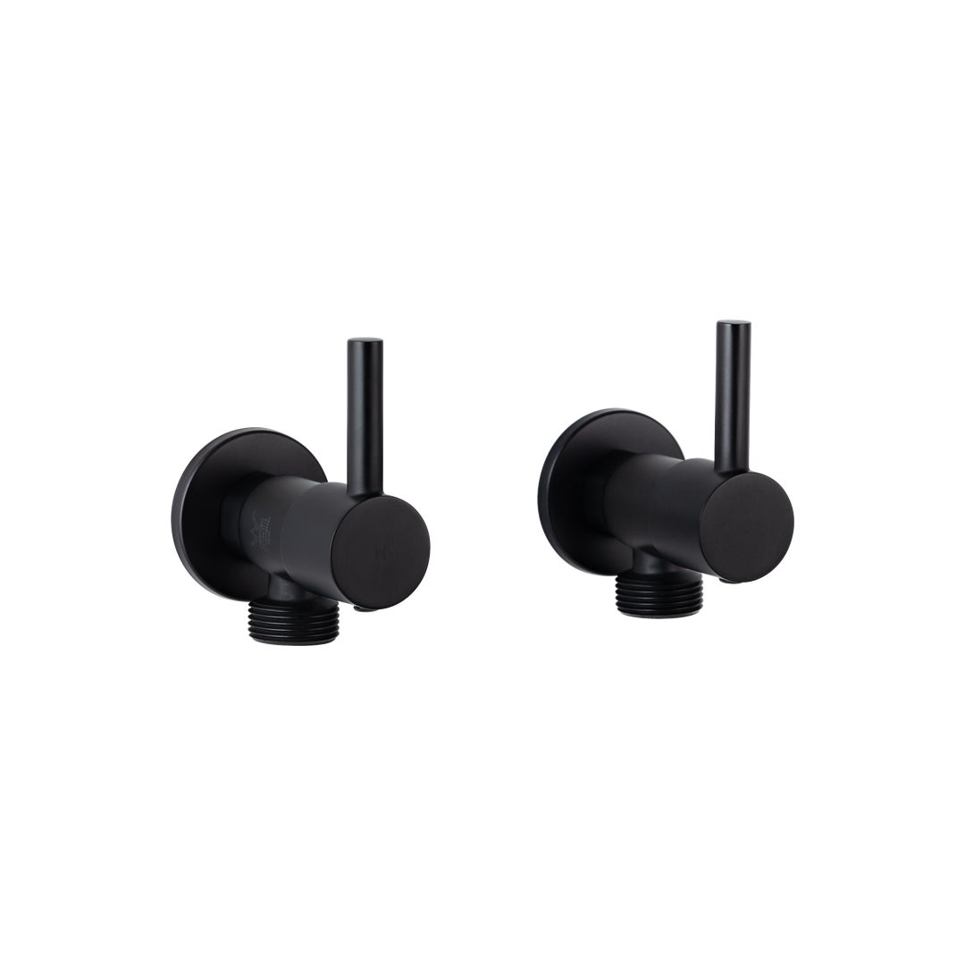 Elysian Washing Machine Stops - Matte Black - ABI Interiors UK