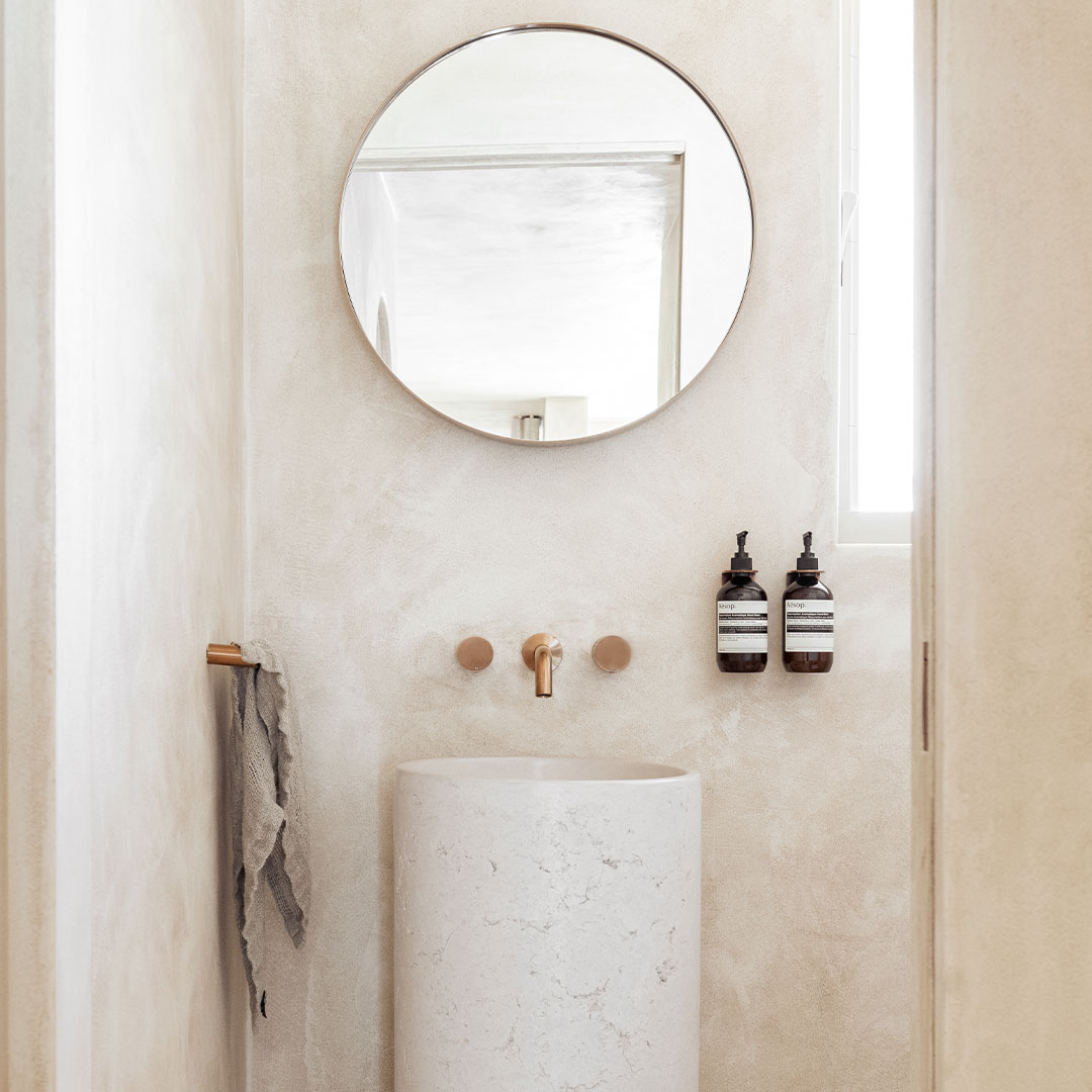 Milani Hand Towel Holder - Brushed Copper - ABI Interiors UK