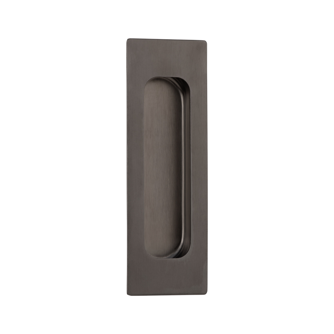 Atley Rectangular Flush Pull Handle - Brushed Brass - ABI Interiors UK