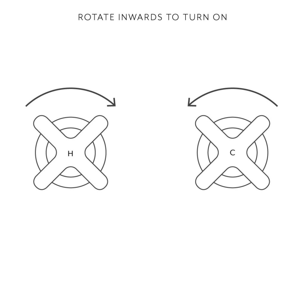 Cross Assembly Taps & Spout Set - Matte Black - ABI Interiors UK