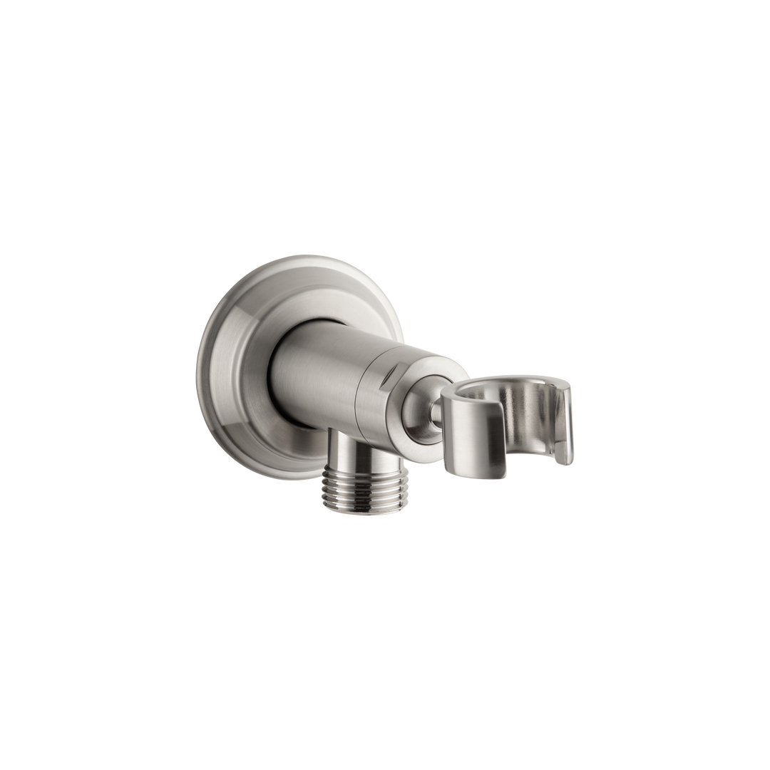 Kingsley Hand Shower Holder & BP - Brushed Nickel - ABI Interiors UK