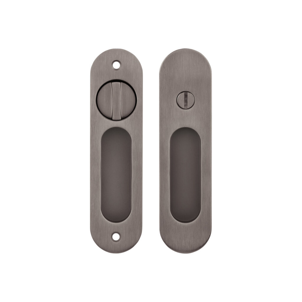 Leroy Sliding Door Privacy Set - Brushed Copper - ABI Interiors UK