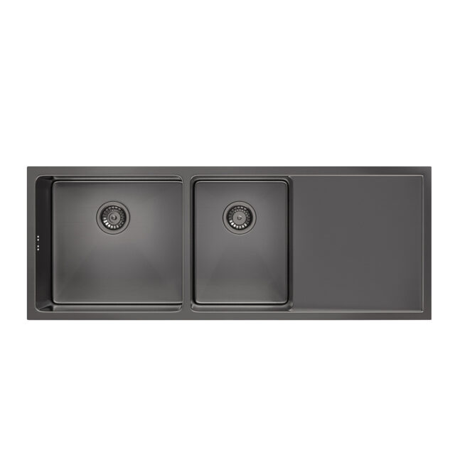 Ontario - Double Sink - Stainless Steel (Overflow) - ABI Interiors UK