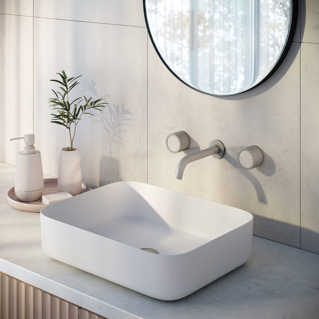 Pixi Tile Insert - Assembly Taps - Brushed Nickel - ABI Interiors UK