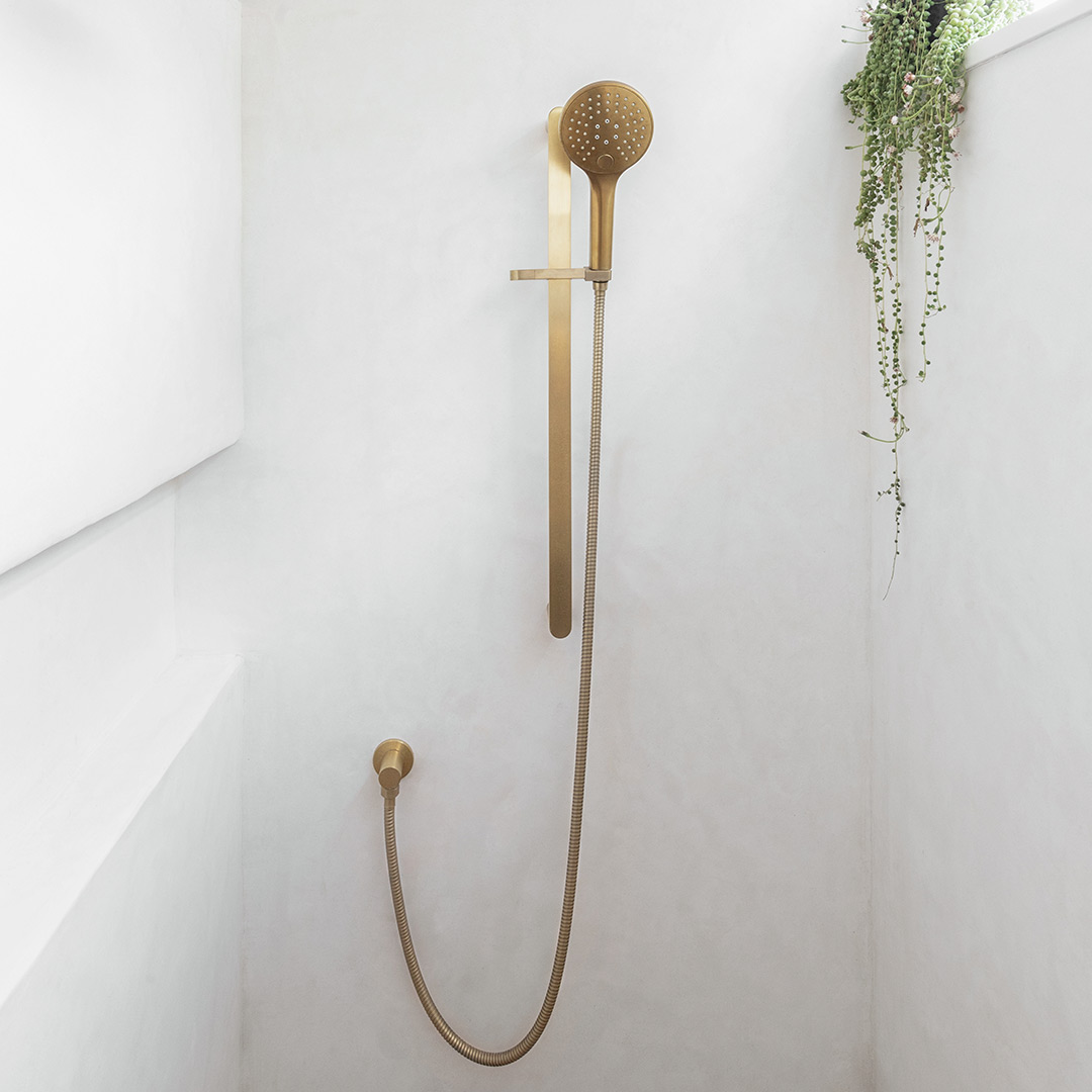 Elysian Shower Top Diverter - Brushed Brass - ABI Interiors UK