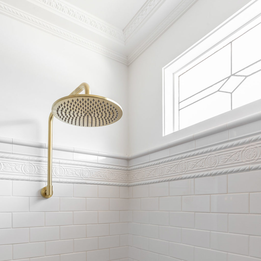 Eden Shower Arm - Brushed Brass - ABI Interiors UK