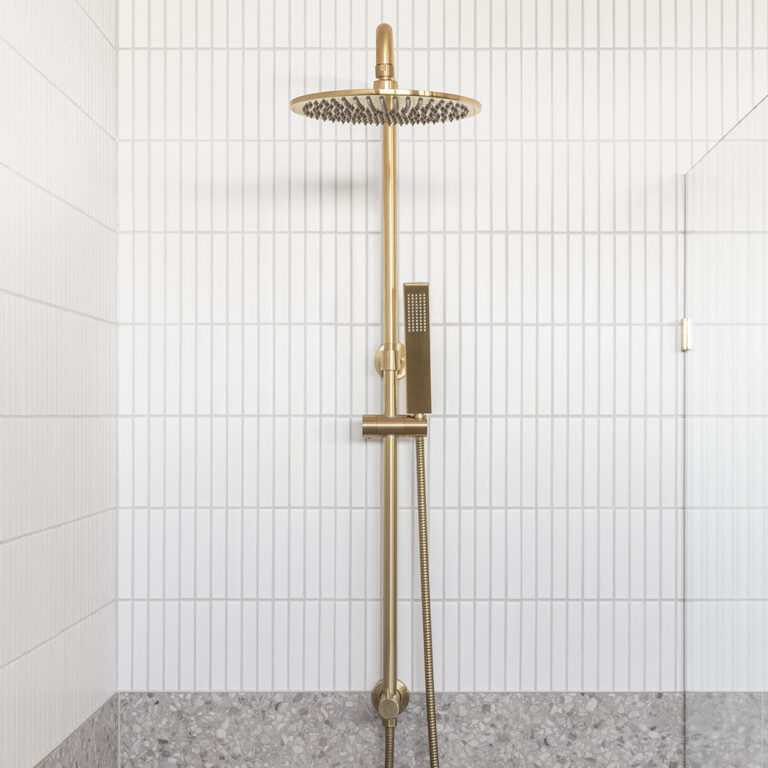 Finley Shower Rail Set - Brushed Brass - ABI Interiors UK