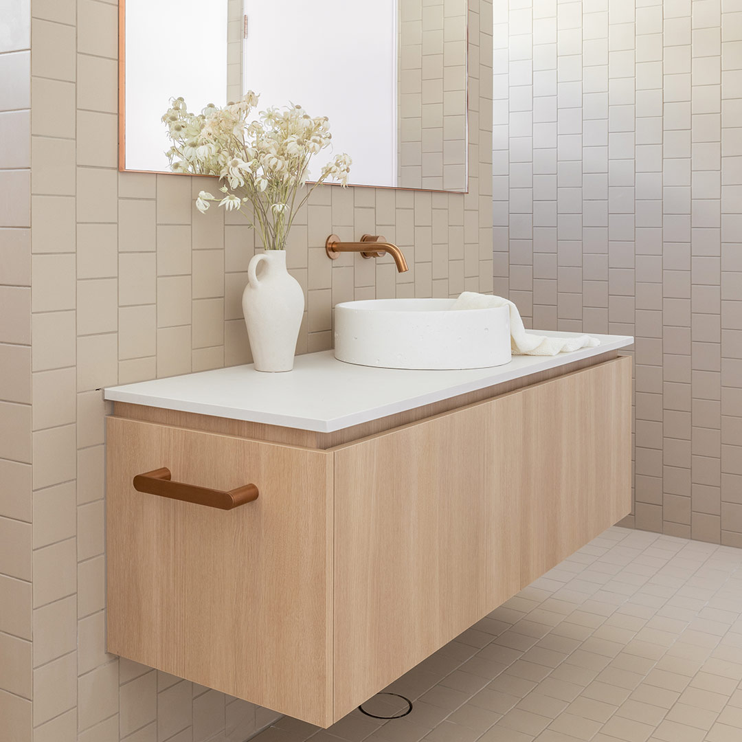 Milani Hand Towel Holder - Brushed Copper - ABI Interiors UK